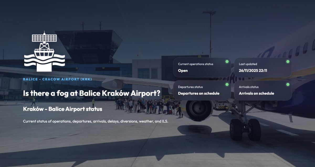 Visibility at Krakow Airport – Current Conditions